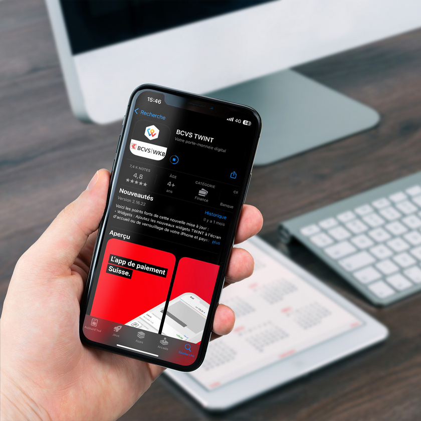 TWINT de la Banque Cantonale du Valais - votre porte-monnaie digital - BCVs